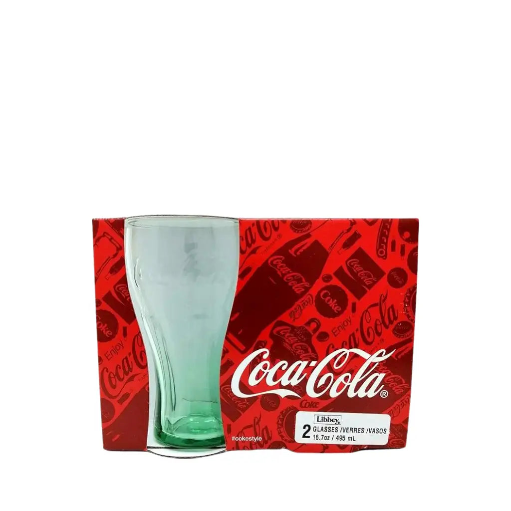 Set de dos vaso de Coca Cola de Cristal Vintage - SOTOMONTE
